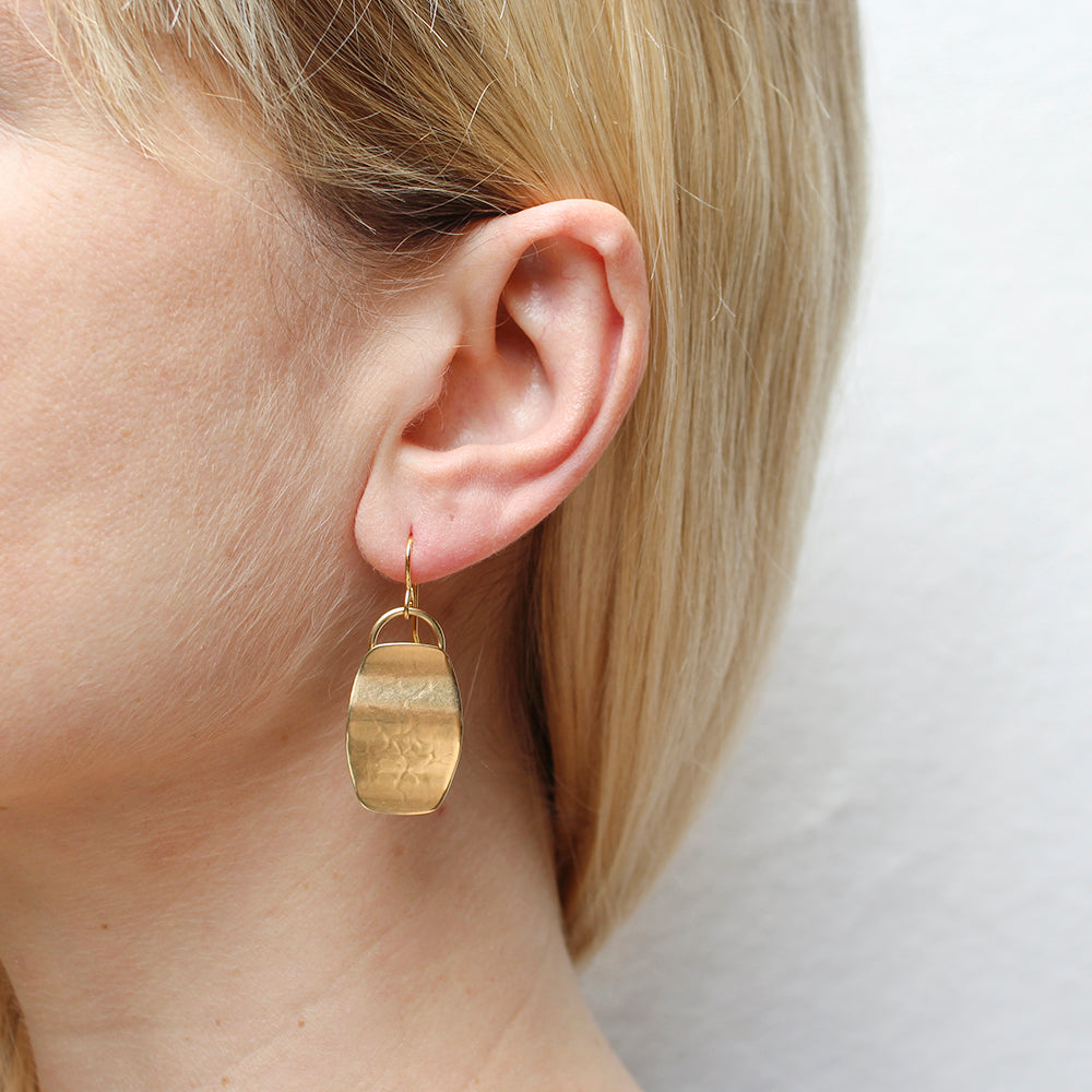 Large Wavy Oval Wire Earring – Marjorie Baer Accessories