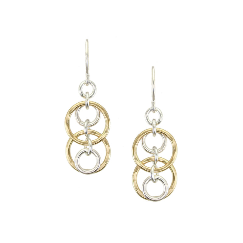 Small Layered Rings Wire Earrings – Marjorie Baer Accessories