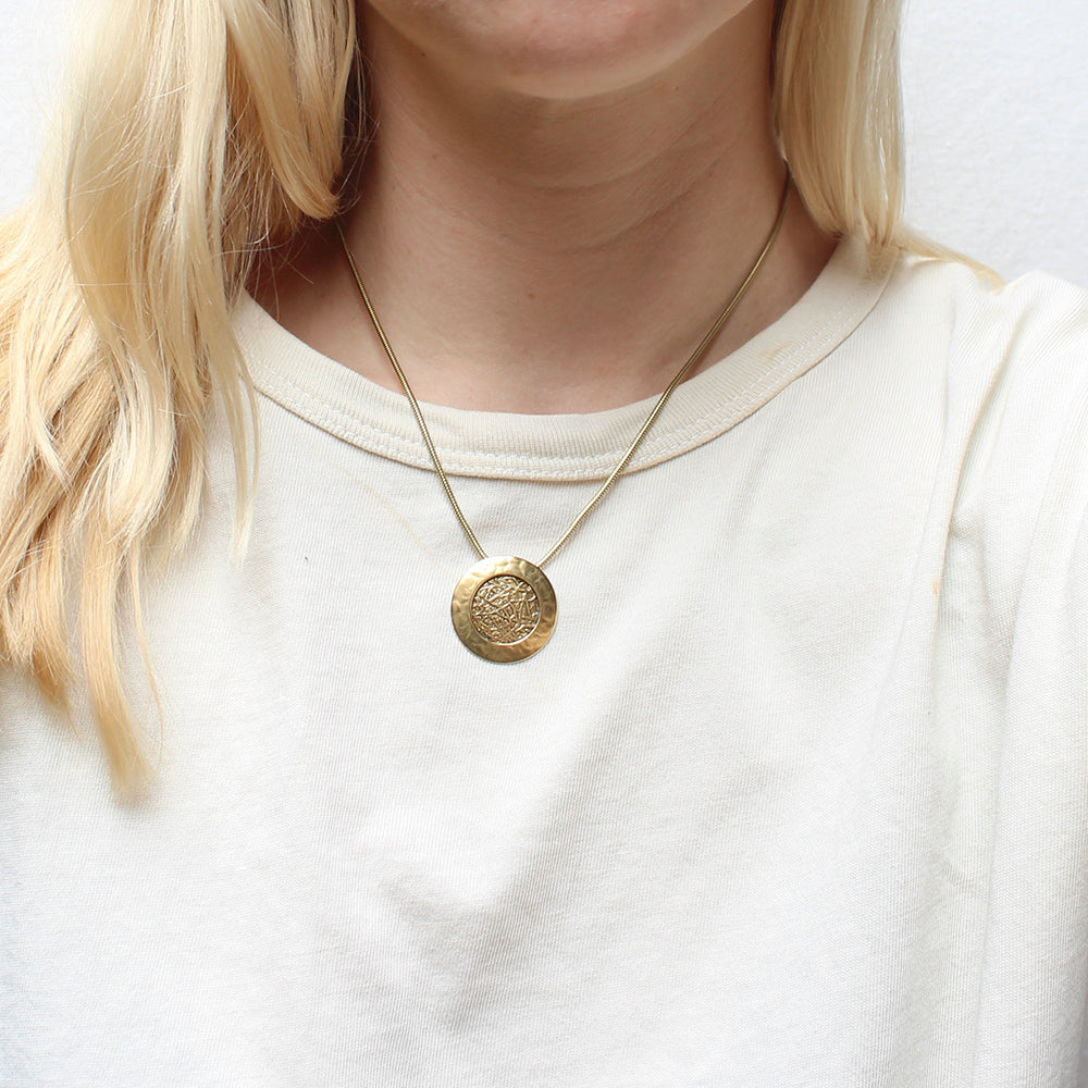 Crinkle Frame Necklace – Marjorie Baer Accessories